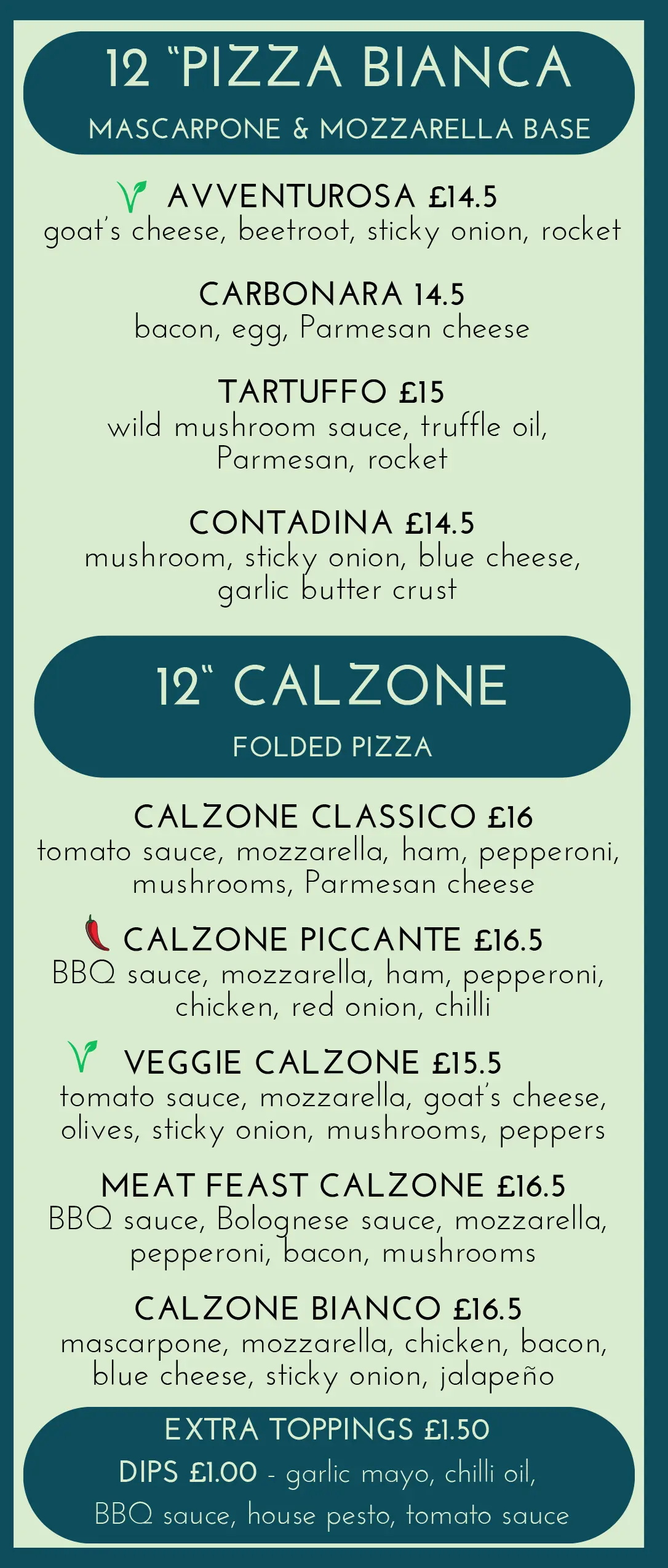 Prego Menu | Pizza, Pasta & Italian Dishes in East Cowes